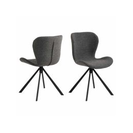 ebuy24 Esszimmerstuhl BatildaA1 Grau 2er Set | Gr.: onesize