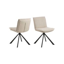 ebuy24 Esszimmerstuhl Flynn Beige 47 x 59 cm | Gr.: onesize