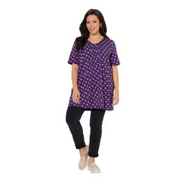 Ulla Popken Shirt in dunkel lila | Gr.: 62/64