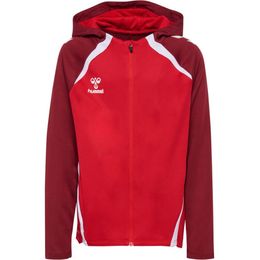 Hummel Rei&szlig;verschluss Jacke Daumenl&ouml;cher Hmllead Kinder in TRUE RED/MAROON | Gr.: 164