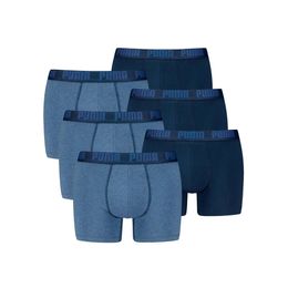 Puma Boxershort 6er Pack in Blau Denim | Gr.: XXL