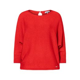 More & More More & More femininer, leichter 3/4 Arm Pullover in red | Gr.: 36