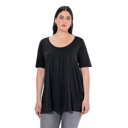 Ulla Popken Shirt in schwarz | Gr.: 58-60