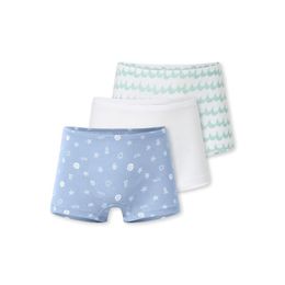 Schiesser Panty 955 Multi in wei&szlig;, hellblau | Gr.: 116
