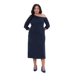 Ulla Popken Kleid in marine | Gr.: 54-56