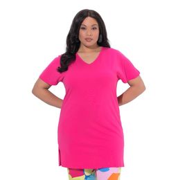Ulla Popken Longshirt in pink | Gr.: 62/64