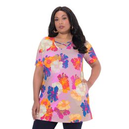 Ulla Popken Longshirt in pink | Gr.: 62/64