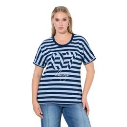 Ulla Popken Shirt in tintenblau | Gr.: 42-44
