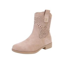 Ital-Design Stiefelette in Hellbraun | Gr.: 38