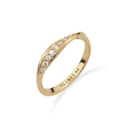 Elli DIAMONDS Ring 925 Sterling Silber in Gold | Gr.: 56