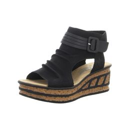 Rieker Keilsandalette in schwarz | Gr.: 40