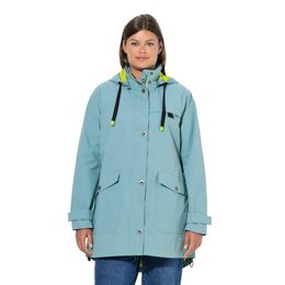 LAURAS&Oslash;N Funktionsjacke in grau t&uuml;rkis | Gr.: 52/54