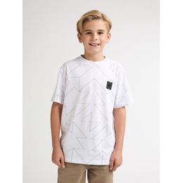 PETROL INDUSTRIES Allover-Print T-Shirt Luchador in Wei&szlig; | Gr.: 140