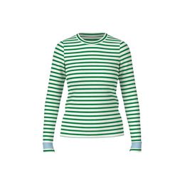 MARC CAIN SPORTS Schmales Ringelshirt in Bright Emerald New | Gr.: 44