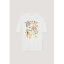 hessnatur Print T-Shirt Oversize aus reiner Bio-Baumwolle in naturweiss | Gr.: L