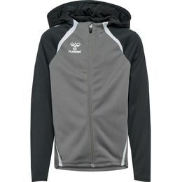 Hummel Rei&szlig;verschluss Jacke Daumenl&ouml;cher Hmllead Kinder in STEEL GRAY/ASPHALT | Gr.: 152