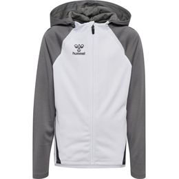 Hummel Rei&szlig;verschluss Jacke Daumenl&ouml;cher Hmllead Kinder in WHITE/STEEL GRAY | Gr.: 128