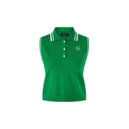 MARC CAIN SPORTS Stricktop mit Ajourmuster in Bright Emerald New | Gr.: 38
