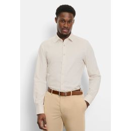 OLYMP Herren Businesshemd "OLYMP Level Five, body fit, Kent"beige, Gr. 37, 97% Baumwolle, 3% Elastolefin, Hemden