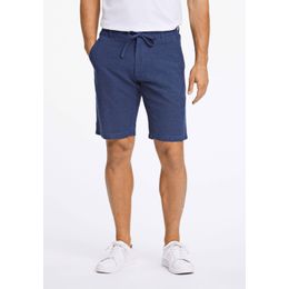 Shorts LINDBERGH "LINDBERGH Leinenshorts", Herren, Gr. L, dk blau, Hosen Shorts