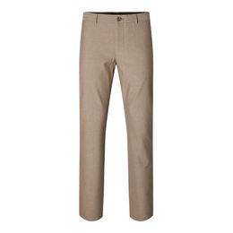 Anzughose Selected "SLH175-SLIM ROBERT FLEX PANTS NOOS", Herren, Gr. 32, L&auml;nge 32, sand, Web, Obermaterial: 67% Polyester, 29% Viskose, 4% Elasthan, unifarben, slim fit kn&ouml;chellang, Hosen Anzughose