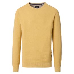 Casamoda Herren Strickpullover "Casamoda Pullover uni"gelb, Gr. XXL, 100% Baumwolle, Pullover