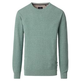 Strickpullover Casamoda "Casamoda Pullover uni", Herren, Gr. L, mint, 100% Baumwolle, Pullover Strickpullover