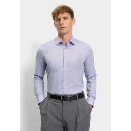 Businesshemd OLYMP "OLYMP Level Five, body fit, Kent", Herren, Gr. 38, Normaler Arm, lila (flieder), 97% Baumwolle, 3% Elastolefin, Hemden