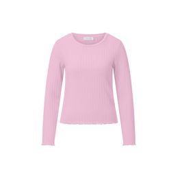Longsleeve RICHROYAL, Damen, Gr. M, soft orchid, Shirts, perfekt zum drunterziehen, mit Rollkante am Ausschnitt