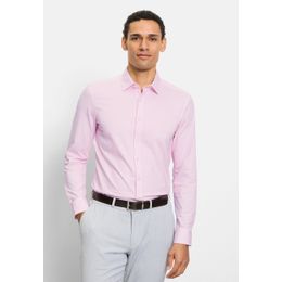 Businesshemd OLYMP "OLYMP Level Five 24/Seven, body fit, New York Kent", Herren, Gr. 41, Normaler Arm, hellros&eacute;, 92% Baumwolle, 8% Elasthan, Hemden