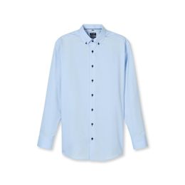 Businesshemd OLYMP "OLYMP Luxor, modern fit, Button-down", Herren, Gr. 38, Normaler Arm, hellblau, Hemden