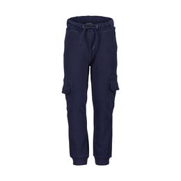 Sweathose Blue Seven, Jungen, Gr. 116, N-Gr, ultramarin, Hosen Sweathose, mit Cargotaschen