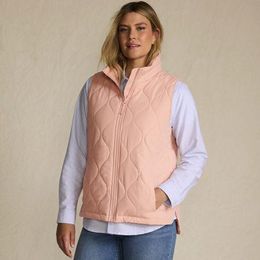 LANDS' END Isolierte Steppweste FeatherFree, Damen,  Pink, Polyester, by Lands' End