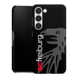 DeinDesign Galaxy S23 Handy Premium Case Smartphone Handyh&uuml;lle Schutzh&uuml;lle matt Logo Sc Freiburg Official Licensed Product Premium Case