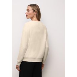 Cardigan Street One, Damen, Gr. 40, soft beige, Stoff, 78% Polyamid, 12% Polyacryl, 10% Baumwolle, unifarben, normal normal, Rundhals, Rippb&uuml;ndchen, Strickjacken, mit Zipper