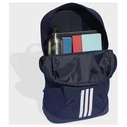 Sportrucksack Adidas PERFORMANCE "TIRO BACKPACK", team navy blau 2, wei&szlig;, Rucks&auml;cke, Obermaterial: 100% Polyester
