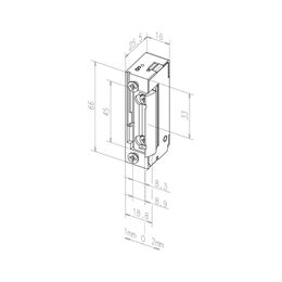 ASSA ABLOY effeff Radiust&uuml;r&ouml;ffner 10-24V GS/WS 118---------A71)