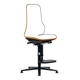 bimos Arbeitsstuhl Neon Basisst. Gleiter Aufstiegh. Flexb. orange Sitzh. 590-870 ohne Polster (9571-9999-3279)