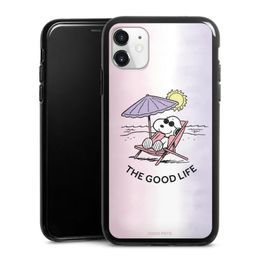 DeinDesign iPhone 11 Handy Silikon H&uuml;lle Case schwarz Handyh&uuml;lle Snoopy Official Licensed Product Peanuts