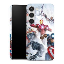 DeinDesign Galaxy S23 Handy Premium Case Smartphone Handyh&uuml;lle Schutzh&uuml;lle matt Marvel Avengers Official Licensed Product Premium Case
