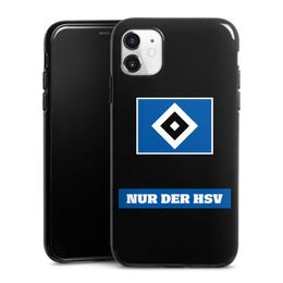 DeinDesign iPhone 11 Handy Silikon H&uuml;lle Case schwarz Handyh&uuml;lle Hsv Statement Hamburger Sv