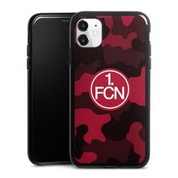 DeinDesign iPhone 11 Handy Silikon H&uuml;lle Case schwarz Handyh&uuml;lle 1. Fcn Logo 1. Fc N&uuml;rnberg