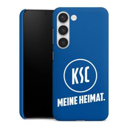 DeinDesign Galaxy S23 Handy Premium Case Smartphone Handyh&uuml;lle Schutzh&uuml;lle matt Karlsruher Sc Statement Ksc Premium Case