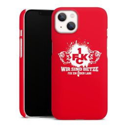 DeinDesign iPhone 13 Handy Premium Case Smartphone Handyh&uuml;lle Schutzh&uuml;lle matt 1. Fc Kaiserslautern Spruch Official Licensed Product Premium Case