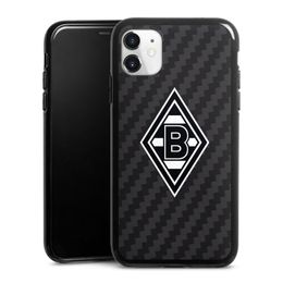 DeinDesign iPhone 11 Handy Silikon H&uuml;lle Case schwarz Handyh&uuml;lle Carbon Gladbach Borussia M&ouml;nchengladbach