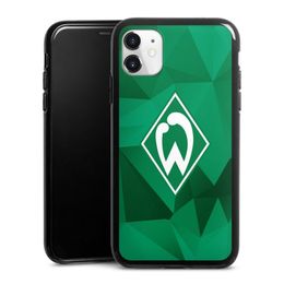 DeinDesign iPhone 11 Handy Silikon H&uuml;lle Case schwarz Handyh&uuml;lle Camouflage Sv Werder Bremen Official Licensed Product