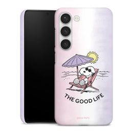 DeinDesign Galaxy S23 Handy Premium Case Smartphone Handyh&uuml;lle Schutzh&uuml;lle matt Snoopy Official Licensed Product Peanuts Premium Case