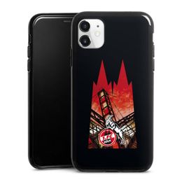DeinDesign iPhone 11 Handy Silikon H&uuml;lle Case schwarz Handyh&uuml;lle Official Licensed Product 1. Fc K&ouml;ln Cologne Cathedral
