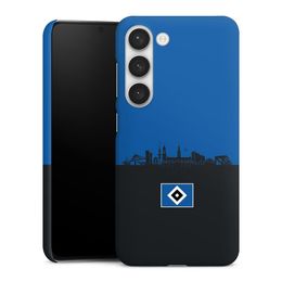 DeinDesign Galaxy S23 Handy Premium Case Smartphone Handyh&uuml;lle Schutzh&uuml;lle matt Hsv Skyline Hamburg Premium Case