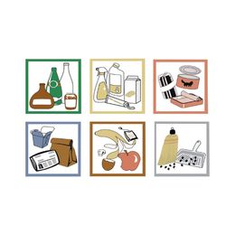 Stumpf Piktogramm-Set, farbig, 6 St&uuml;ck ; Stumpf Metall (5408840)